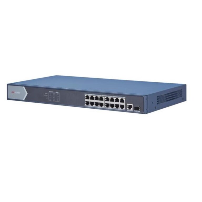 Switch PoE Hikvision 16 + 1 + 1 SFP Gigabit 230W - BAJO CONTROL